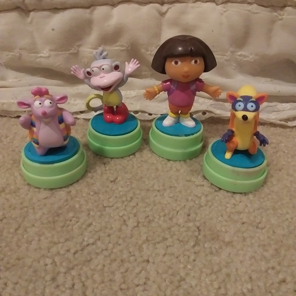 Source Unknown | Toys | Dora The Explorer Ink Stamp Set Of 4 | Poshmark